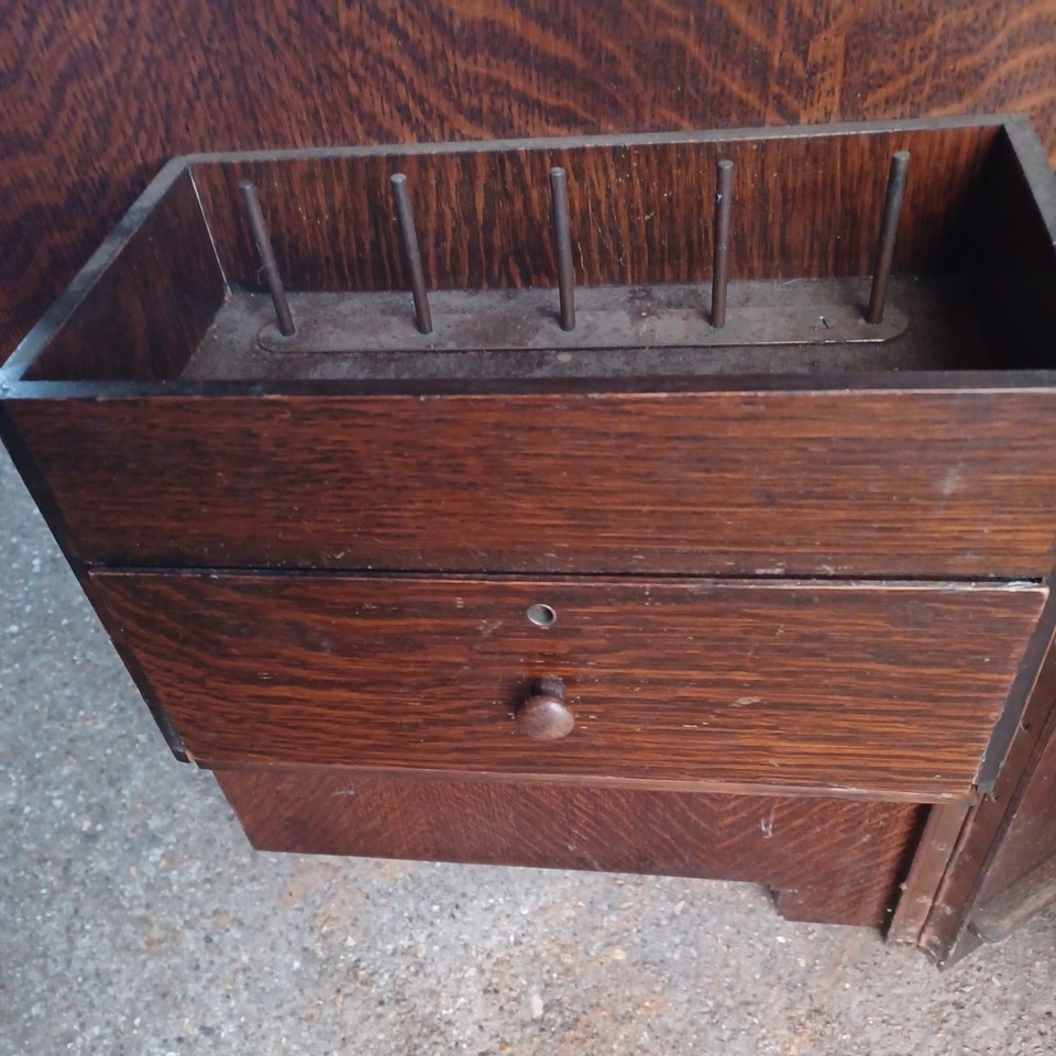 Singer Sewing Machine In Cabinet Treadle | eBay UK