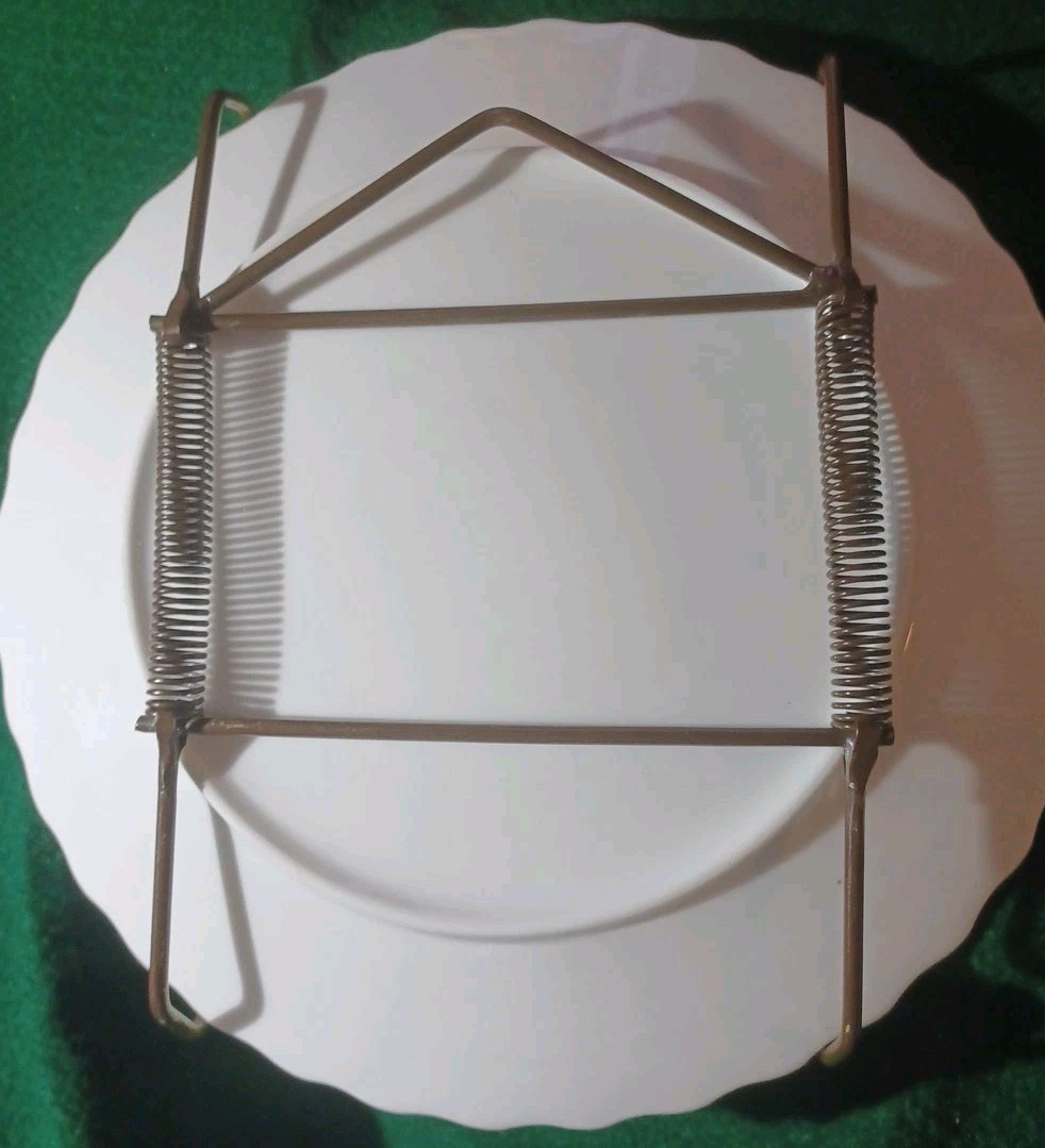 Brown Picture Plate Wall Hanger Brown Color / Spring Back Design for ...