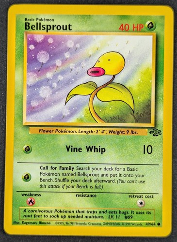 Bellsprout 1999 Common Jungle WOTC Vintage Pokemon Card 49/64 (NM) | eBay