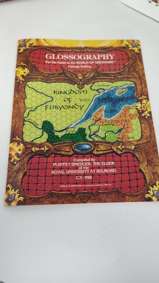 TSR Dungeons & Dragons World of Greyhawk Box Set AD&D Gary Gygax Maps ...