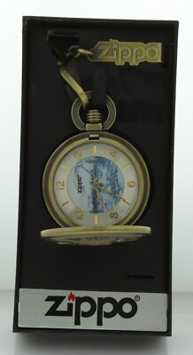 Zippo Fishing Pocket Watch new in box new battery | eBay