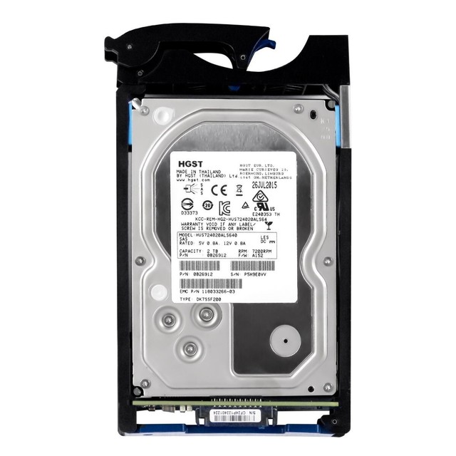 118033266-03 - EMC 2TB 7200 RPM SAS 3.5" HDD for VNX 5100 5200 5300 ...