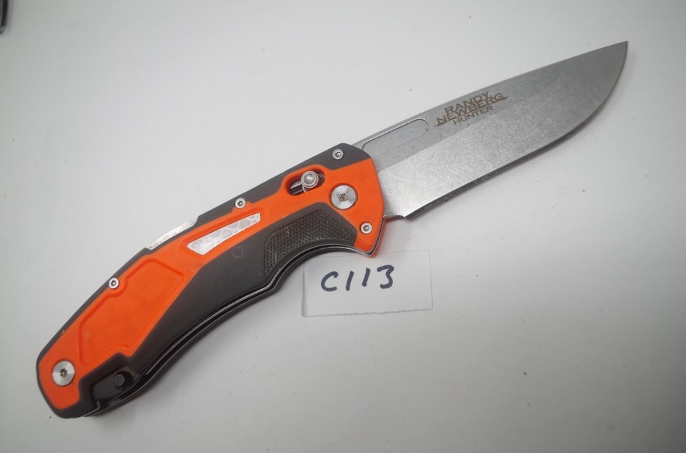 Orange Gerber Gear Randy Newberg DTS Hunting Folding Pocket Knife Dual ...
