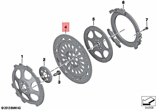 Genuine BMW K21 K22 K23 K25 K26 K27 K28 K29 K32 K33 Pressure Plate ...