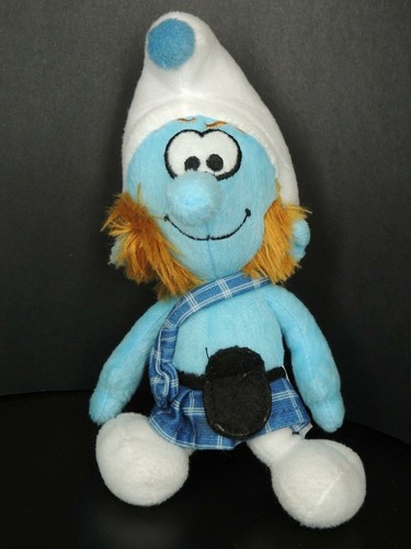SMURF "GUTSY" plush soft toy Scottish Smurf Wearing A Kilt from Peyo ...