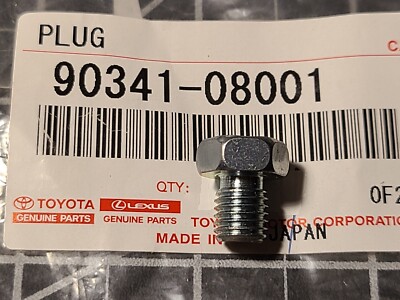 OEM TOYOTA 4Runner Plug, NO.1 (For Transaxle Case),RR - 90341-08001 | eBay