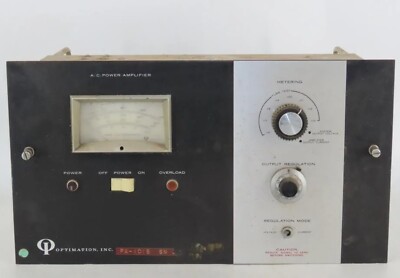 Optimation Inc. AC Power Amplifier PA-1015 NO WAY TO TEST | eBay