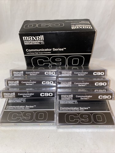 8 Maxwell C90 Communicator Series Cassette Tape professional industrial ...