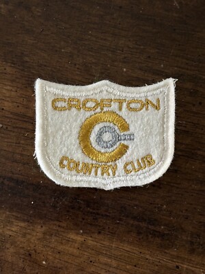 Crofton MD Golf Country Club Sew On Patch Vtg Rare 60s Embroidered Felt ...
