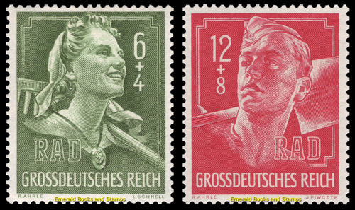 EBS Germany 1944 - Reich Labour Service - RAD - Michel 894-895 - MNH ...