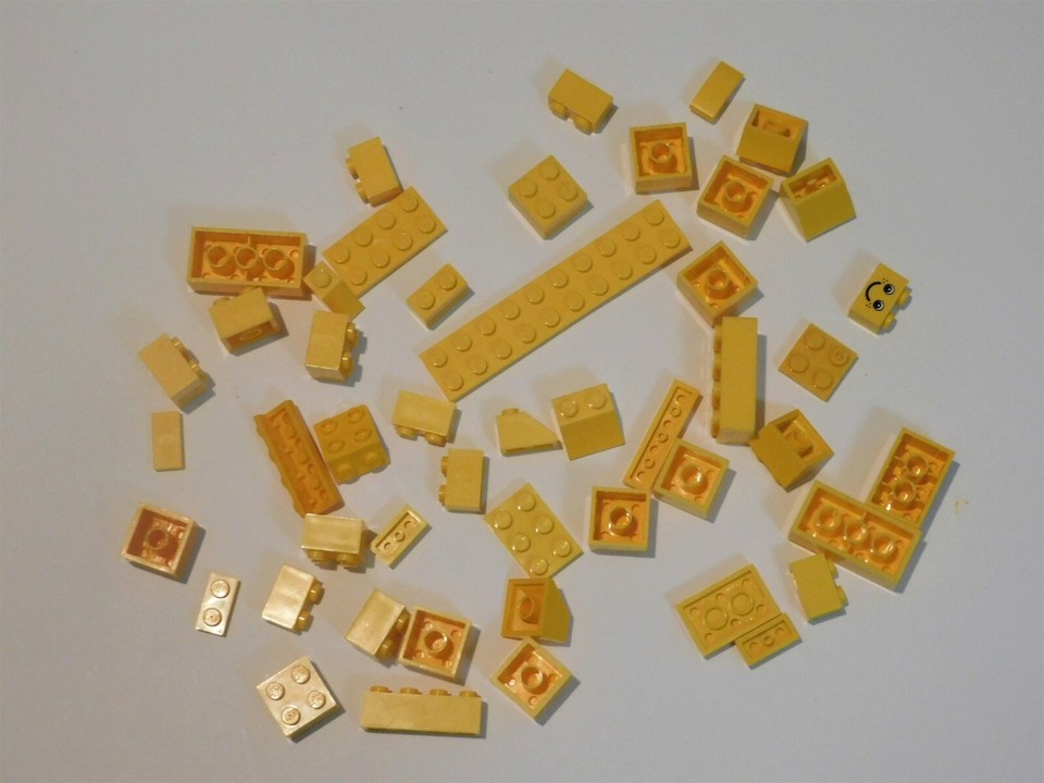 50 Unique Different Yellow Building Lego Blocks 5703860009965| eBay