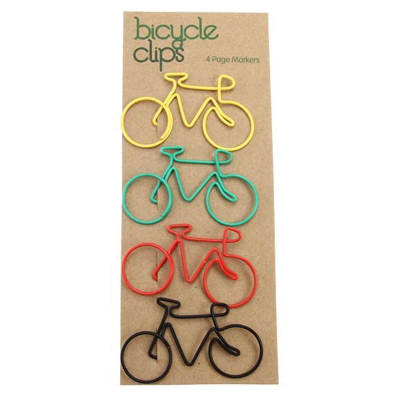NPW Bicycle Bike Paper Clips Page Book Markers 4 PK Novelty for sale ...