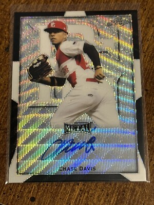 CHASE DAVIS 2019 LEAF PERFECT GAME Black Wave AUTOGRAPH #4/5 St. Louis ...