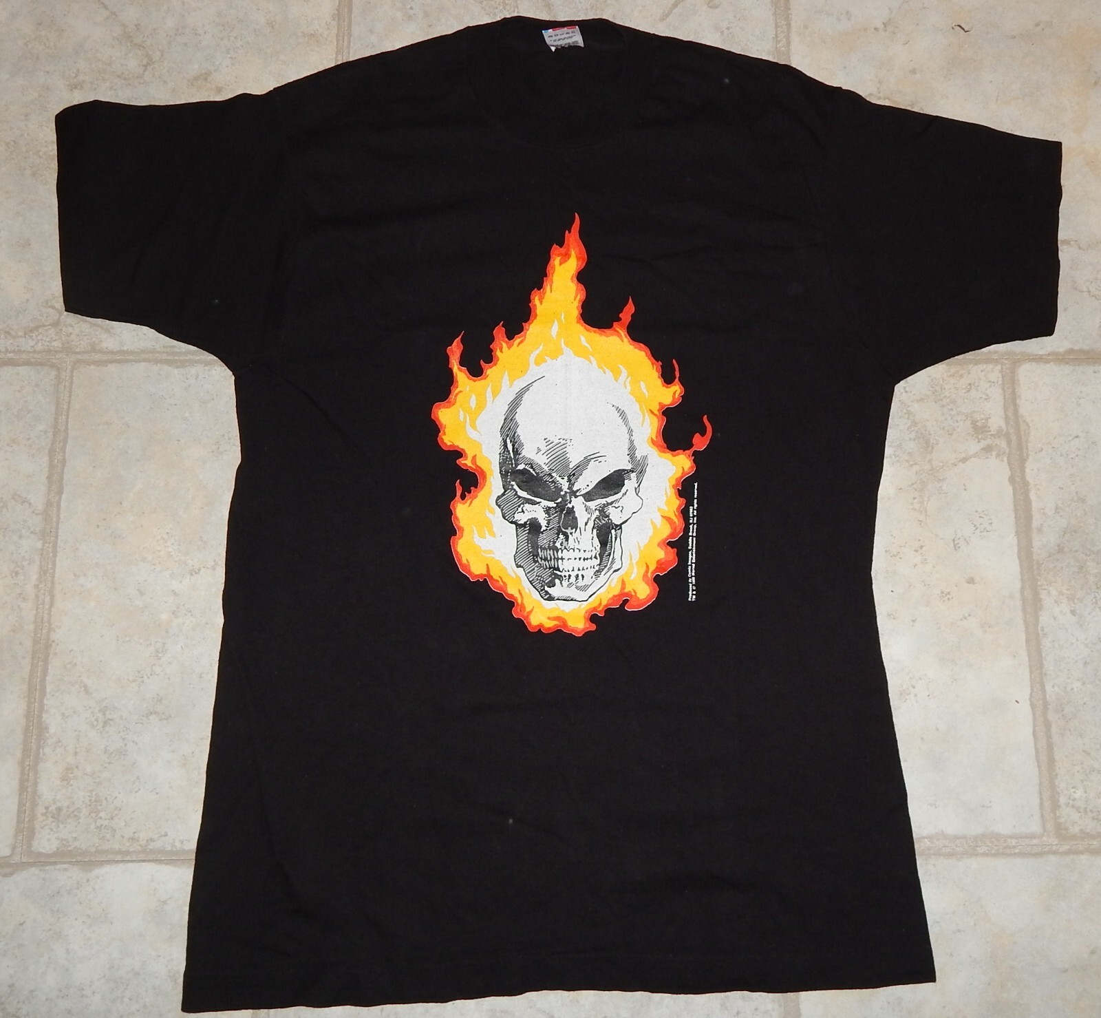 VINTAGE MARVEL GHOST RIDER 1990 T-SHIRT NEW/MINT! - Gem