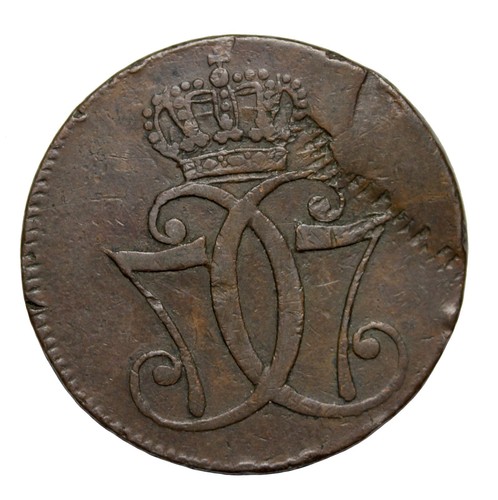 Denmark 1771 Danske Copper One Shilling Error Coin Christian VII | eBay