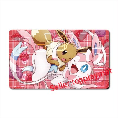 Eevee Sylveon Pokemon Playmat TCG Card Game Play Mat Gaming Desk Mouse Pad _o106 | eBay