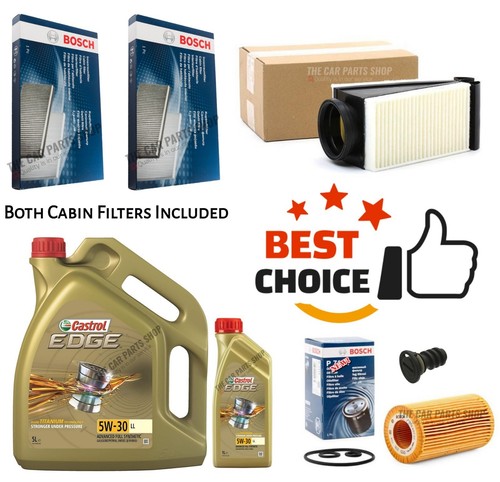 FOR MERCEDES GLC 220D 15-19 BOSCH SERVICE KIT WITH 6L CASTROL AIR OIL ...