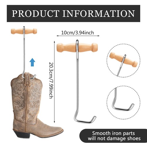 2 Pcs Boot Jack and Puller Boot Remover Hooks for Unisex Women Men ...