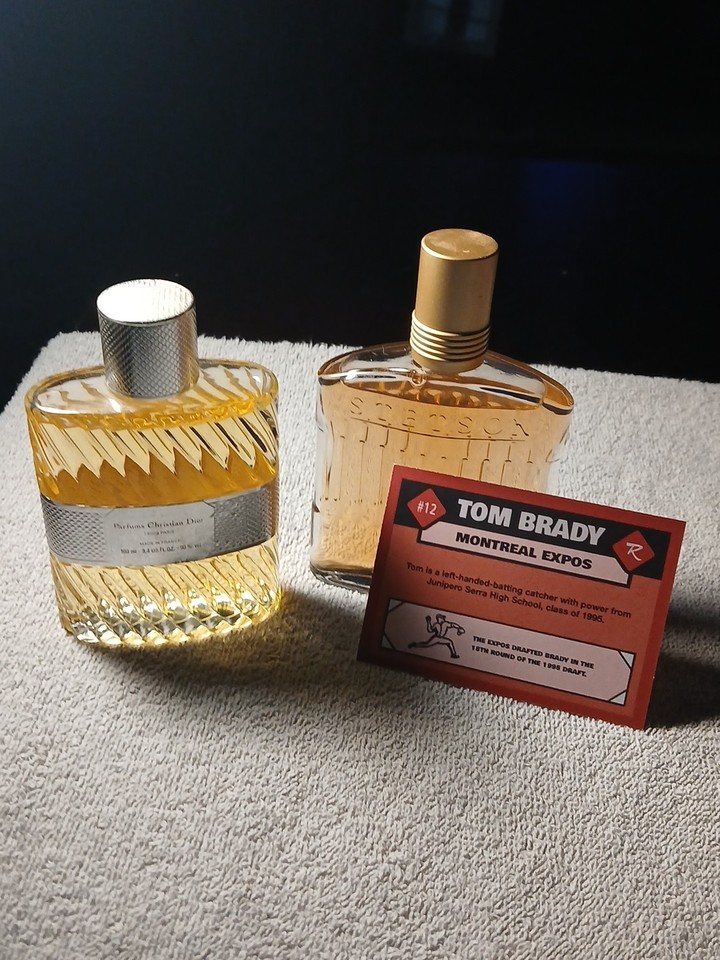 mens cologne lot《2 Bottles》《ORIGINAL STETSON》《EAU•SAUVAGE•CHRISTIAN ...
