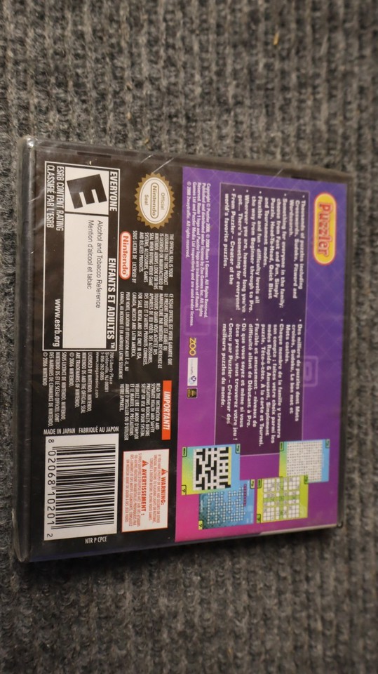Sealed New PUZZLER COLLECTION NINTENDO DS VIDEO GAME w/ Manual Over ...