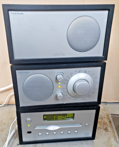 Tivoli Audio Model Two , CD Unit: Kloss Wood Stereo- Satellite Radio CD ...