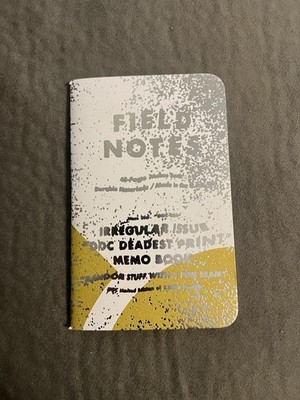 Limited Edition Field Notes X Draplin Deadest Print Single Oceanics ...