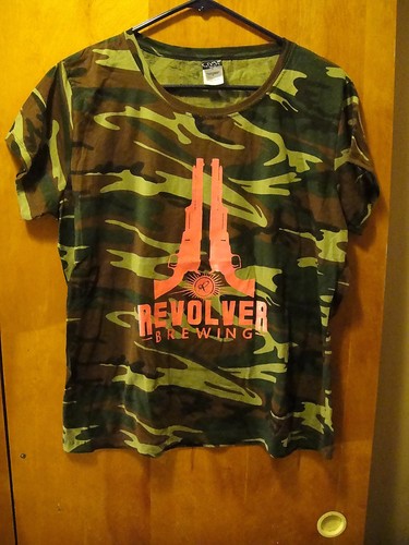 REVOLVER Brewing Co Granbury Texas Promo T Shirt Ladies LRG Camoflage ...