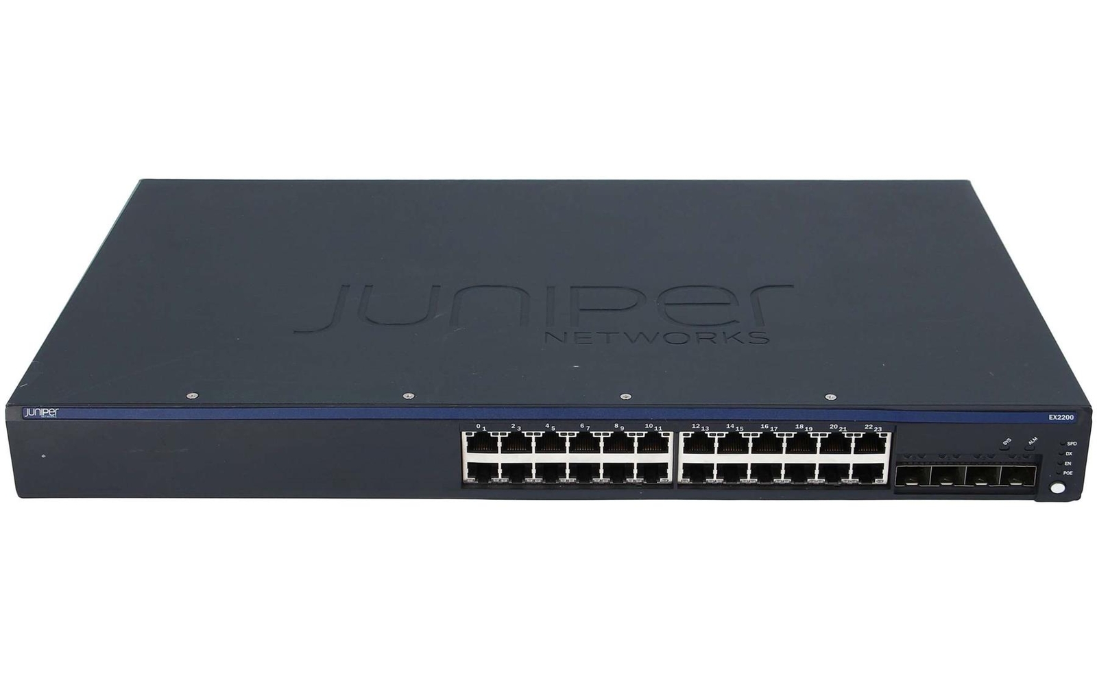Juniper EX2200 24-Port Gigabit Network Switch with 4 SPF+ 1/10G Uplink ...