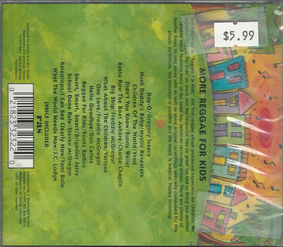 Music CD More Reggae For Kids 21823323220 | eBay