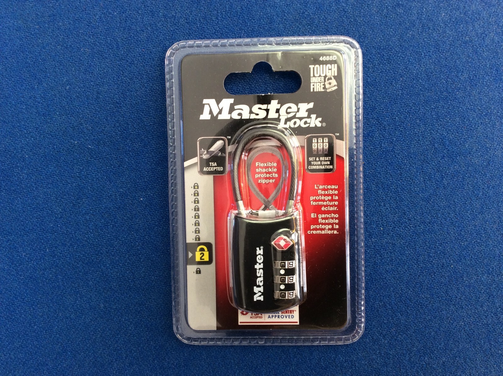 Lock : Master Lock travel combination padlock, set your own combination ...