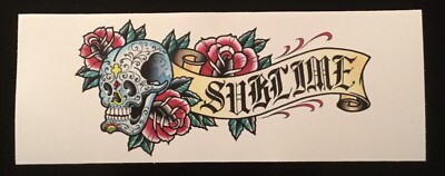 Sublime Sticker: Large: Banner Tattoo: Vinyl Long Beach California ...