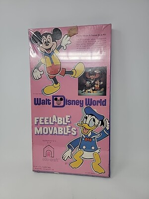 NOS 1971 Mickey & Donald Feelable Moveables Walt Disney World Toy ...