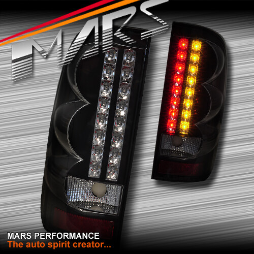 Black LED Indicator Tail lights for Toyota Hilux Vigo 2004-2015 UTE ...