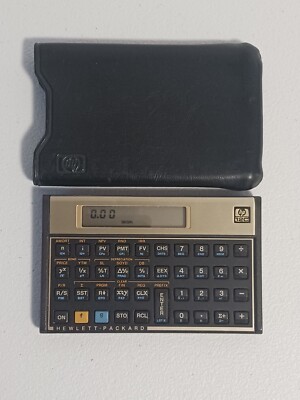 Vintage HP-12C Hewlett Packard Financial Calculator New Batteries ...