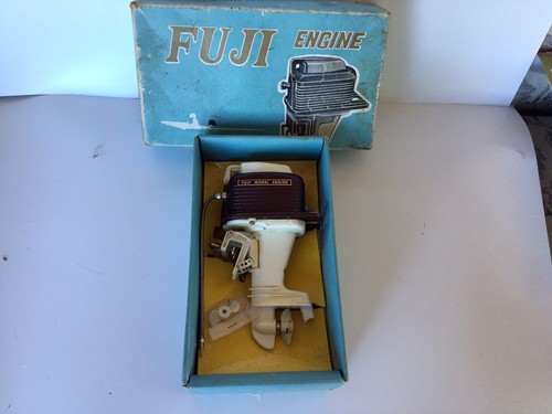 VTG FUJI Model Engine RC BOAT GAS ENGINE OUTBOARD MOTOR w/ ORIGINAL BOX ...