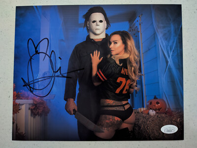 DANIELLE HARRIS Signed 8x10 Photo Halloween Scream Queen Autograph JSA ...