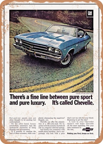 METAL SIGN - 1969 Chevy Chevelle SS 396 Sport Coupe Vintage Ad | eBay