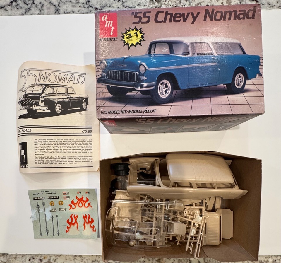 AMT 1:25 '55 1955 Chevy Nomad Model Kit # 6592 | eBay