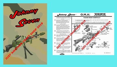 Johnny Seven OMA One Man Army 1964 Instruction Leaflet and Poster ...
