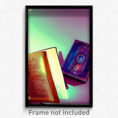 Pixel Art Poster - Stained Book (8 Bit Psychedelic Trippy Video Game ...