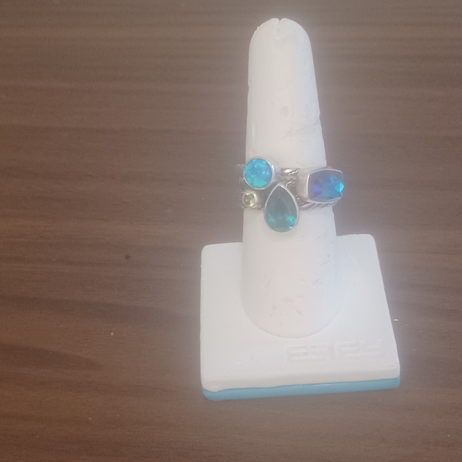 Pandora Stackable Four Sterling Silver Gemstone Ring… - Gem