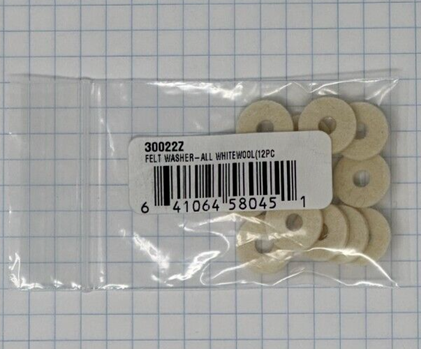 Bach Valve Stem Felts, Stradivarius Cornet, Trumpet, & Others, 1 Dozen ...