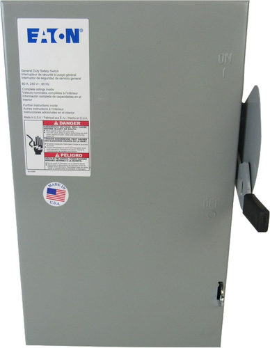 DG322UGB Safety Switch,240Vac,3Pst,60 Amps AC 711181042474| eBay