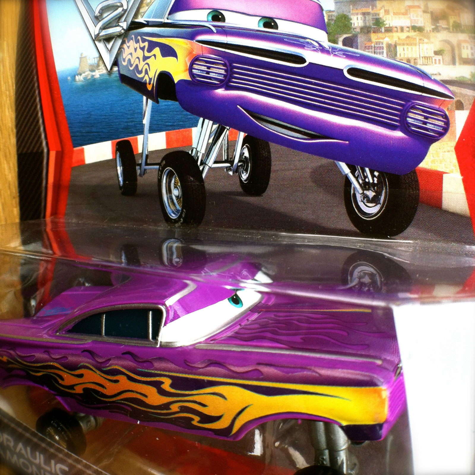 Disney PIXAR Cars 2 HYDRAULIC RAMONE #19 diecast lowrider purple Impala ...
