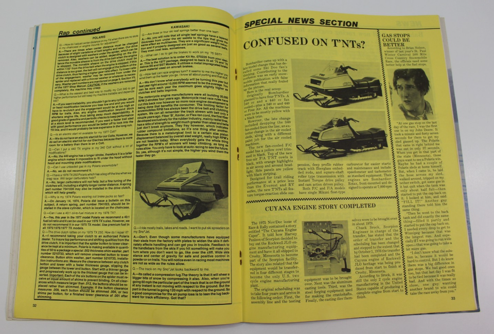 Snowmobiler's Race & Rally Nov-Dec 1976 VTG Magazine Snowmobile Vol 9 ...