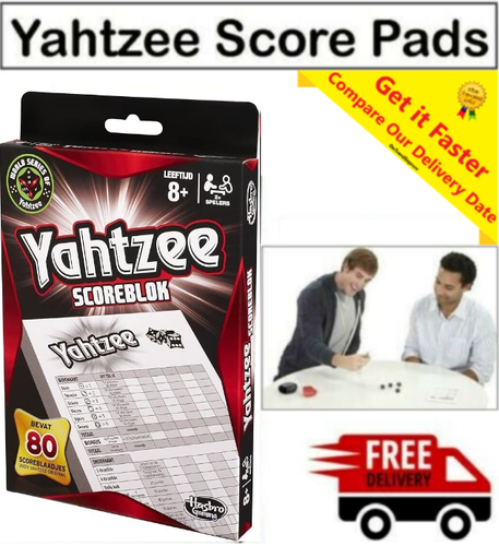 YAHTZEE Score Cards Pad - 80 Game Sheets Refill Milton Hasbro Gaming | eBay