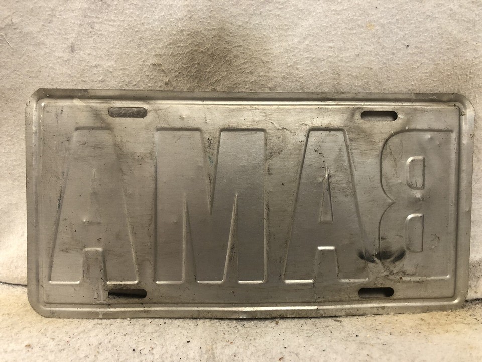 Vintage Alabama BAMA Booster License Plate | eBay