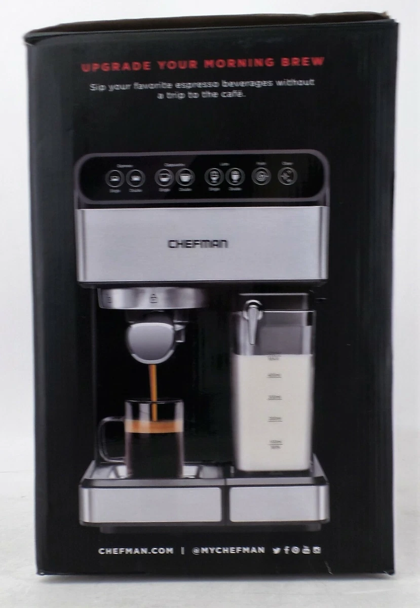 Chefman 6-in-1 Digital 15-Bar Pump Espresso Machine With
