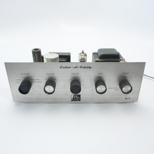 RARE BA Custom Hi Fidelity Tube Amplifier BA-20 Vintage | eBay