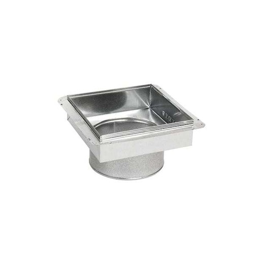 12x12x8 in. Ceiling Register Box Galvanized-Steel HVAC Air Flow Duct ...